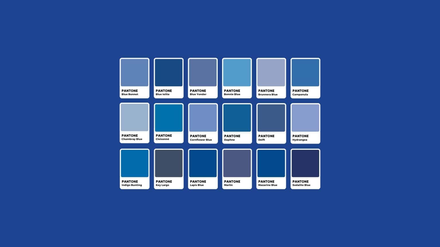 Tonalità di Blu: nomi, significati e curiosità - Color Packer